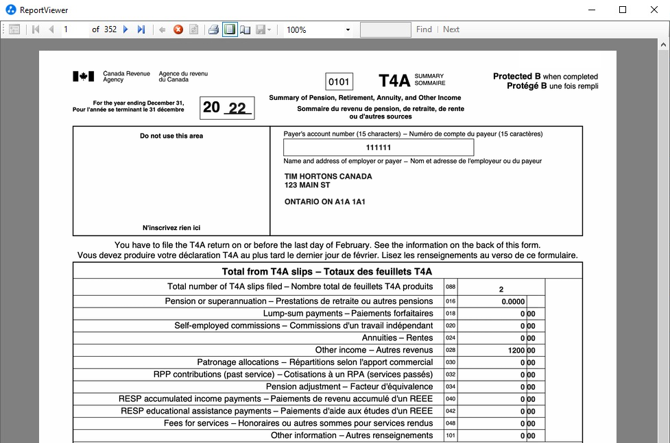 Generate T4 and T4A – Support Center