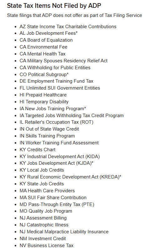 ADP Employment Tax Overview – Support Center